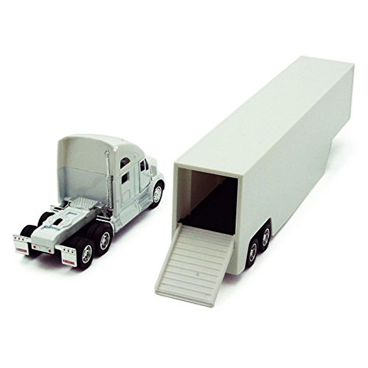 KiNSMART 1:68 Kenworth T700 Container Truck Die Cast Metal Model Toy (White NO Decal)