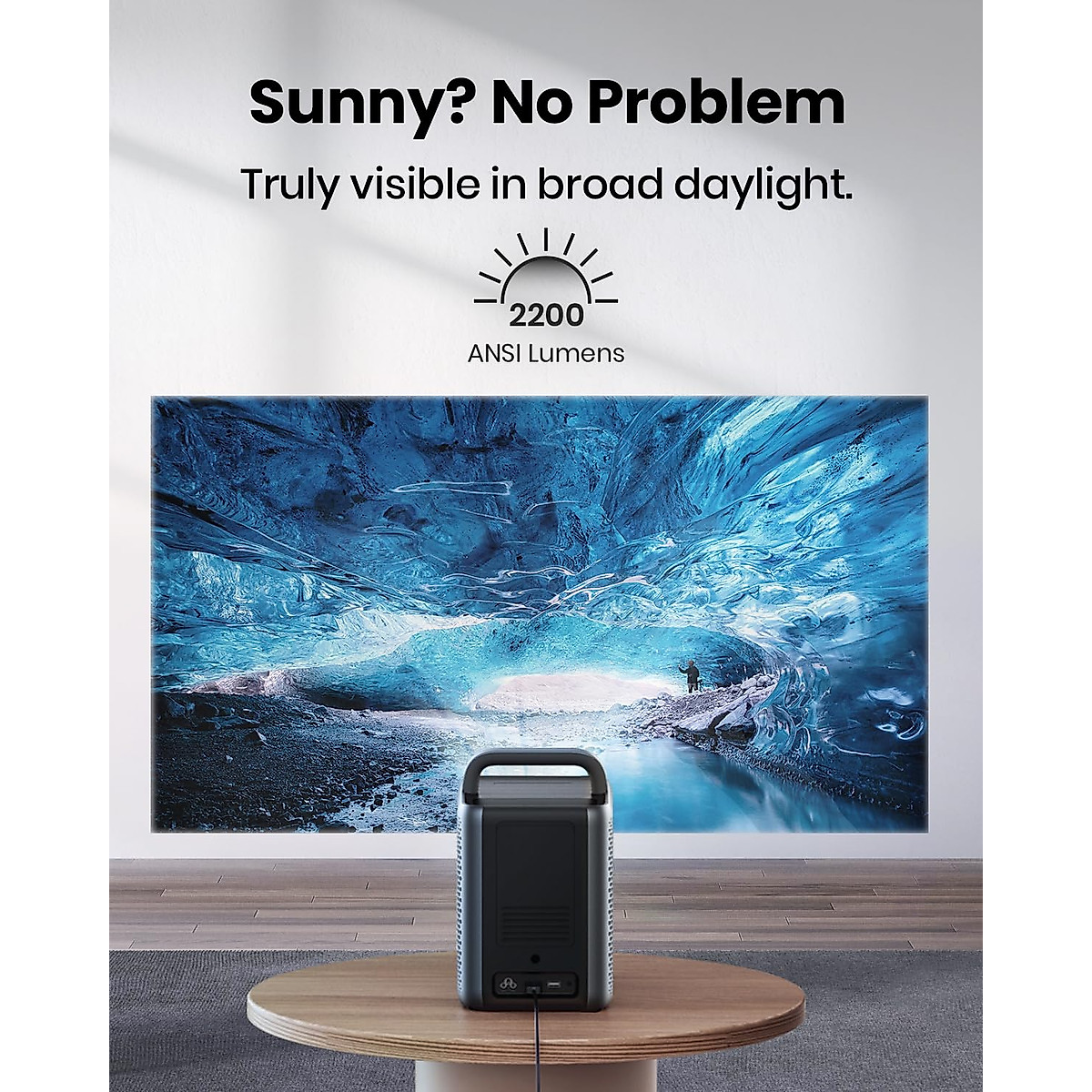NEBULA Cosmos Laser 4K Projector with Nebula Projector Lightweight and Adjustable 3-ft Floor Stand