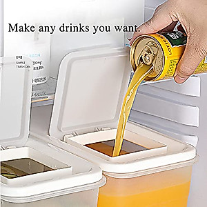 Plastic Drink Dispenser, Beverage Dispenser With Spigot, 1 Gallon Iced Juice Lemonade Dispenser For Party Daily Use, Milk Dispenser For Fridge Gallon, Small Water Dispensers