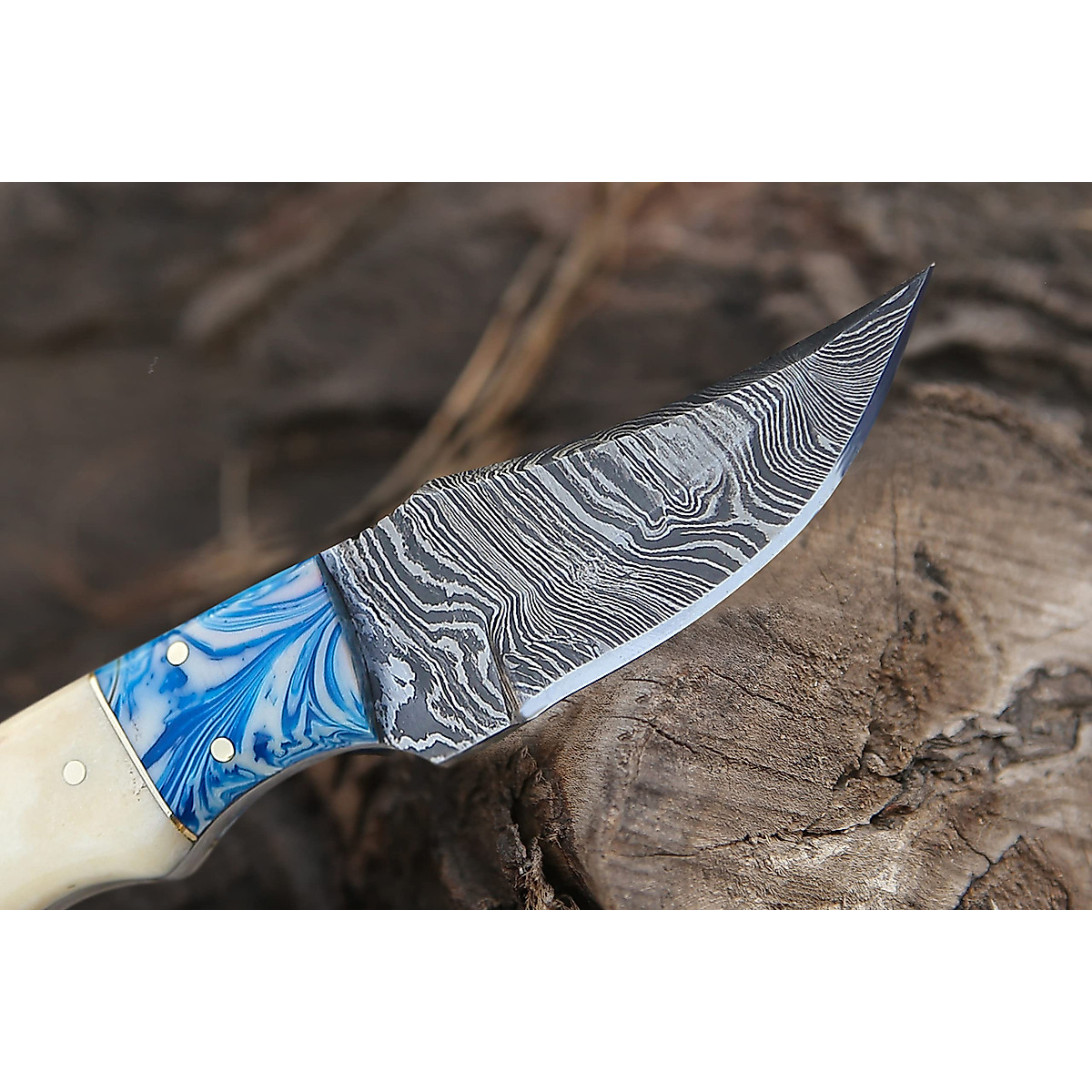 KNIFEIFY skinner fixed blade Knife: Handcrafted Elegance with Bone Handle - Perfect for Collectors and Outdoor Enthusiasts (CAMEL BONE)