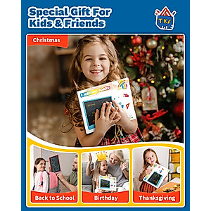 TEKFUN Toys for Girls 12in LCD Writing Tablet, Erasable Doodle Board with Anti-Lost Stylus, Mess Free Coloring Drawing Board, Travel Car Trip Games Toys Birthday for 3 4 5 6 7 Girls Pink