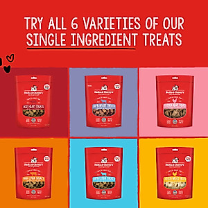 Stella & Chewy's Freeze-Dried Raw Single Ingredient Chicken Hearts Dog Treats, 11.5 oz. Bag