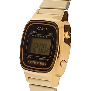 LA670WGA-1D Ladies Gold Tone Digital Watch RETRO