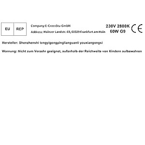 Ivyemons G9 Bulb 60 Watt - 10PCS G9 Halogen Light Bulbs 2 Pin 120V 60W Warm White, G9 Dimmable Bulb with G9 Base, High Output G9 Light Bulb for Range Hood Light, Chandeliers, Cabinet Light