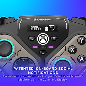 Turtle Beach Stealth Pivot Wireless Smart Game Controller Officially Licensed for Windows PC – Rotating Modules, Display Dashboard, Hall-Effect Sticks, Remappable Buttons, Bluetooth, 20-Hour Battery