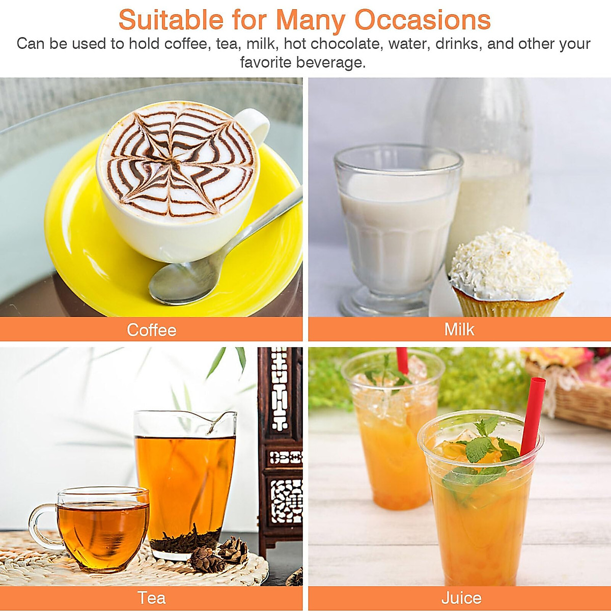 DOITOOL Halloween Mug Pumpkin Mug with Lid, Ceramic Coffee Milk Mug Halloween Water Cup for Home Party (Orange)