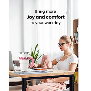 HOUSYLOVE for YETI 30 oz Tumbler Handle, for YETI Handle 30 oz Tumblerand YETI Cup Holder, Handle for YETI and Most 30 oz Tumble, Pink, 1 Pack