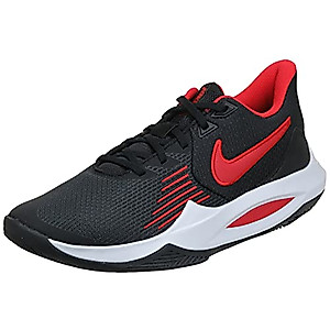 Nike Precision 5 Men's Basketball Shoes Black Red White CW3403-004 (Numeric_10_Point_5)