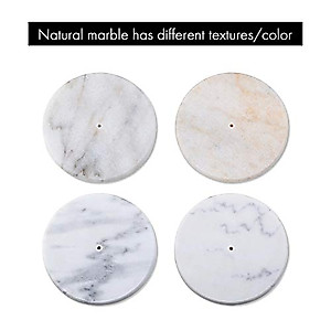 KES Towel Rack with Natural Marble Base T-Shape Hand Towel Holder Stand SUS304 Stainless Steel for Bathroom Vanity Countertop Brushed Finish, BTH205S20-2