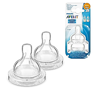 Philips AVENT BPA Free Classic Fast Flow Nipple, 2-Pack