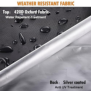 Patio Umbrella Cover,420D Outdoor Cantilevered Offset Umbrella Cover with Sturdy Waterproof Zipper and Top Vent,Outdoor Umbrella Covers (fits 9FT to 12FT）