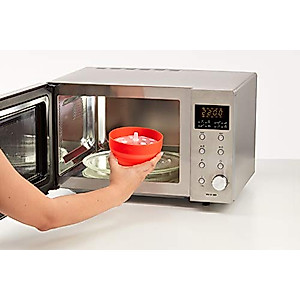 Lékué Mini Microwave Popcorn Maker, 5 x 3.5in, Red