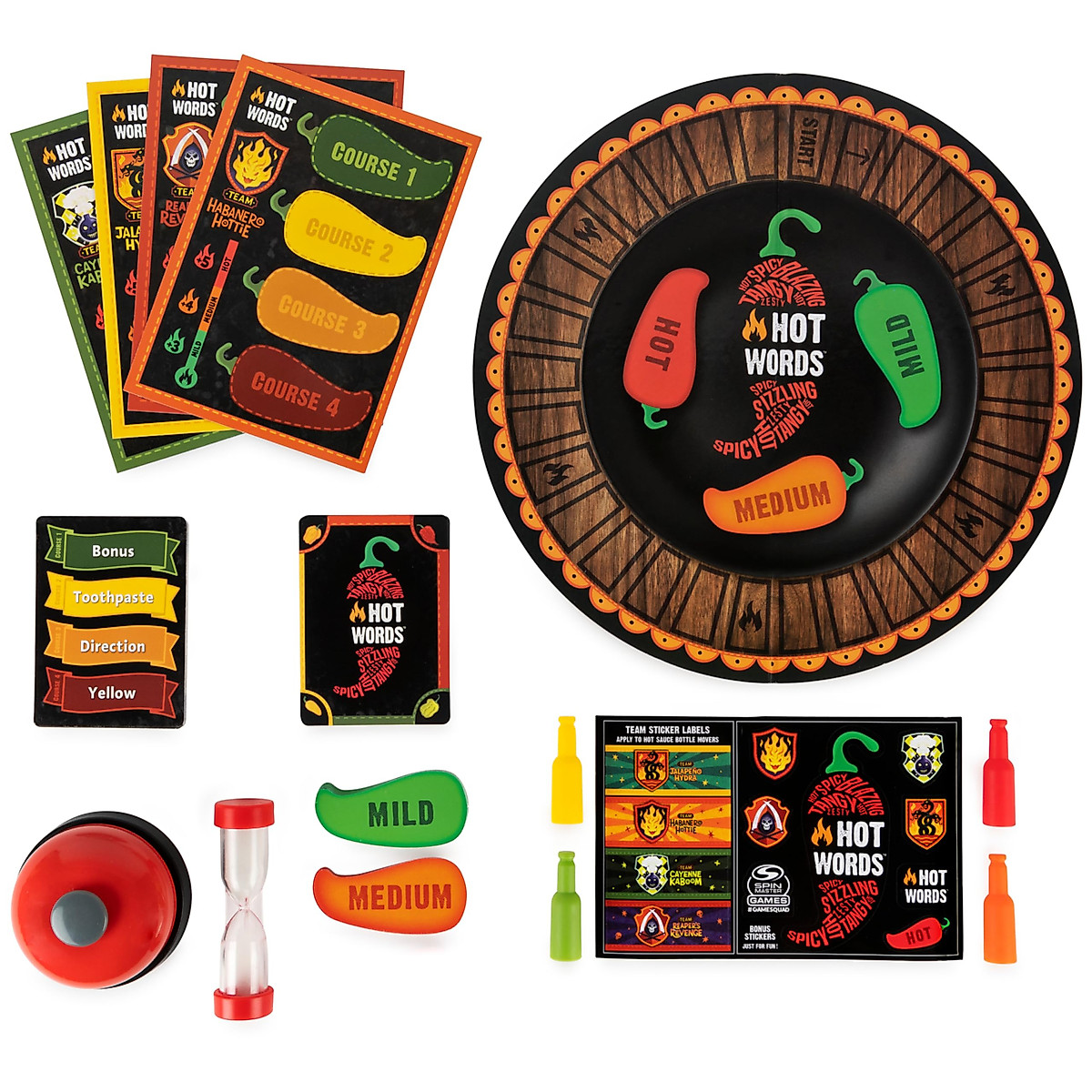 Spin Master Games Hot Words, Word Guessing Party Game, Board Game for Ages 12 & up, by Spin Master