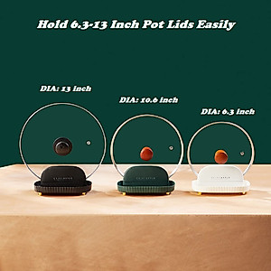 Utensil Rest Holder for Kitchen Counter Spoon Rest Cooking Ladle Spatula Lid Holder Kitchen and Grill Utensil Organizer for Countertop Stove Top (Black)