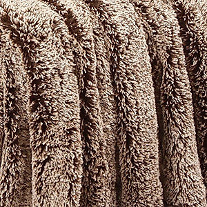 Home Soft Things Wholly Mammoth Throw Blanket, 50" x 60", Chocolate Brown
