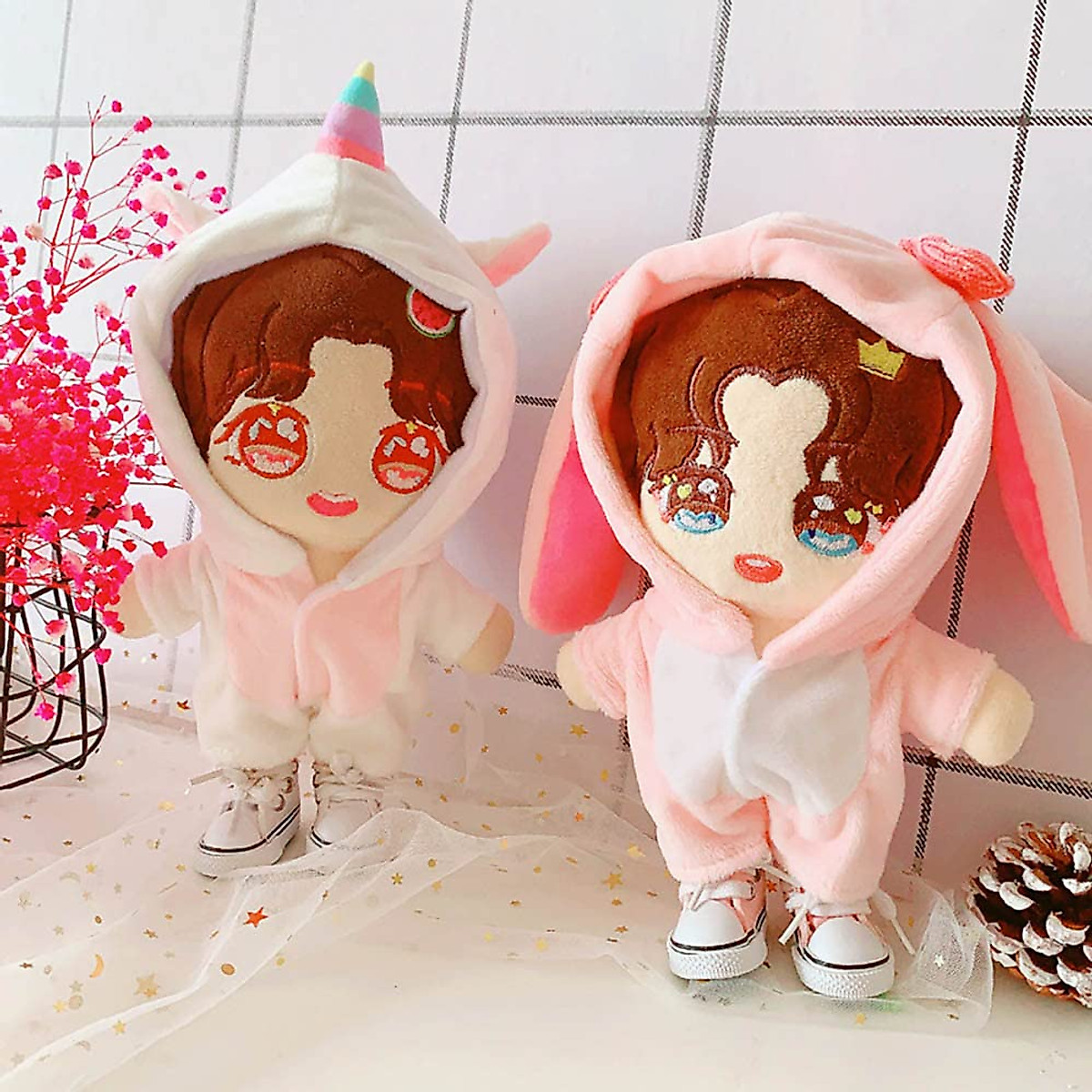 niannyyhouse Canvas Shoes 7.8in（20cm） Humanoid Doll Stuffed Animals Clothes Accessories (A-1)