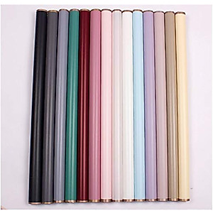 Xshelley(21pcs 7 colors 22.8 * 22.8 inches flower shop bouquet, DIY crafts, gift packaging or gift box packaging, waterproof flower wrapping paper