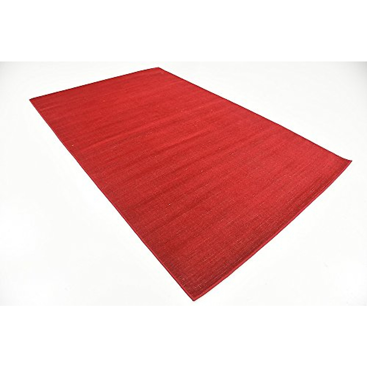 Unique Loom Williamsburg Collection Casual Transitional Solid Vibrant Area Rug, 5 x 8 ft, Red