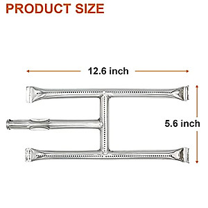 TAILGRILLER Burner Tube Set for Blackstone 22 Inch Table Top Griddle, Set of 2 Stainless Steel Grill Burner Tubes with Screws