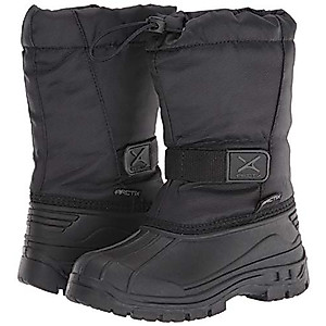Arctix Kids Powder Winter Boot, Black, 12 Little Kid