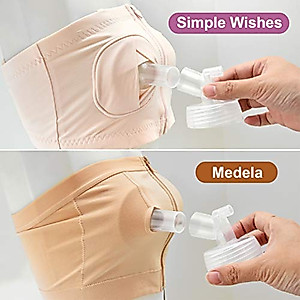 2X 13 mm Maymom Two-Piece Wide Neck Pump Parts for Spectra S1/S2 Pumps; Incl Wide Mouth Flanges; Not Original Spectra Flange