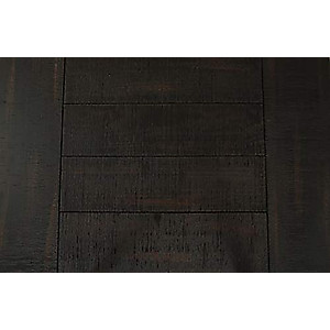 Signature Design by Ashley Mallacar Rustic Cottage Rectangular Sofa Table with Floor Shelf, Black