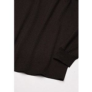 Soffe Men's Long-Sleeve Cotton T-Shirt, Black, X-Large