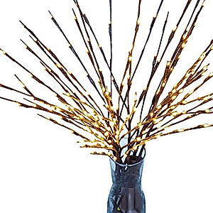 ZLYPSW The Light Garden Floral LED Willow Branch Lamp Battery-Operated 20 Bulbs for Home Christmas Party Garden Decoration