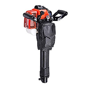 Yescom 52 cc 2 Stroke Gas Powered Demolition Jack Hammer 55J Gasoline Concrete Breaker Drill with 2 Chisels EPA Certified