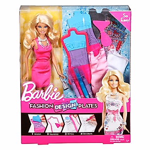 Barbie Fashion Design Plates Doll