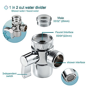 Sink Hose Sprayer Attachment for Faucet,Shower Head Sink Hose Attachment for Pets Dog Rinse, Hair Washing Rooms, Kitchens, Bathrooms, Laundry Rooms