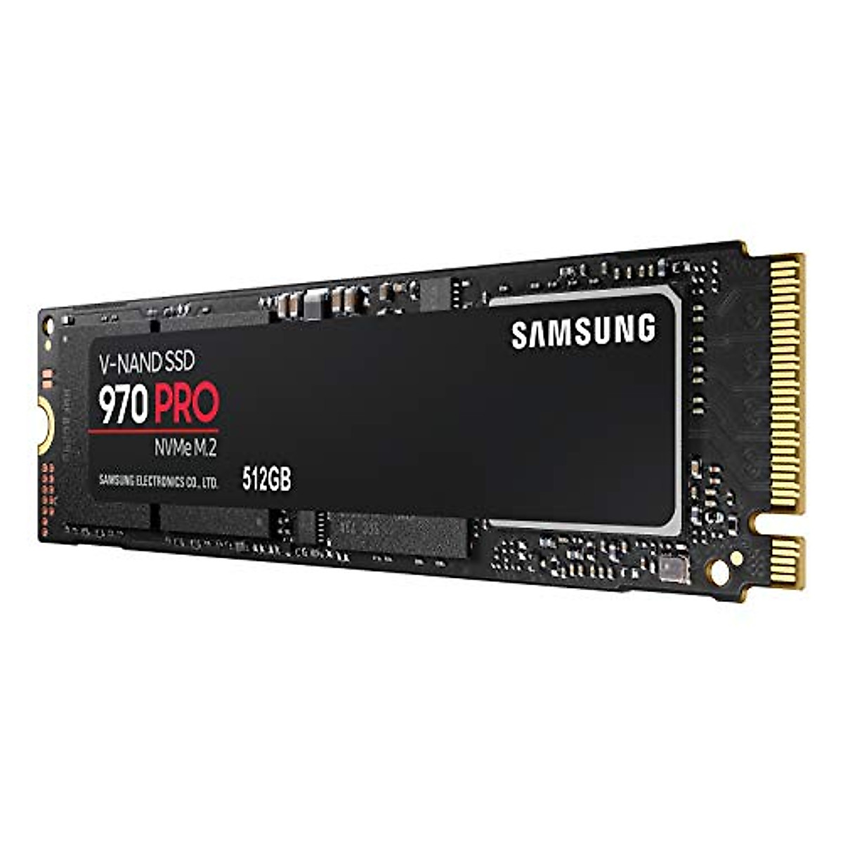 Samsung 970 PRO SSD 512GB - M.2 NVMe Interface Internal Solid State Drive with V-NAND Technology (MZ-V7P512BW), Black/Red