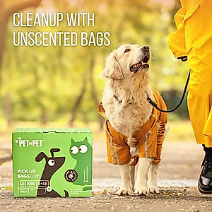 Pet N Pet Dog Poop Bag, Dog Poop Bags Rolls, Dog Bags, Doggie Poop Bags, 38% Plant Based & 62% PE Dog Waste Bags, Extra Thick Doggy Poop Bags, Cat Poop Bags, Dog Bag, Pet Waste Bags, Doggie Bags