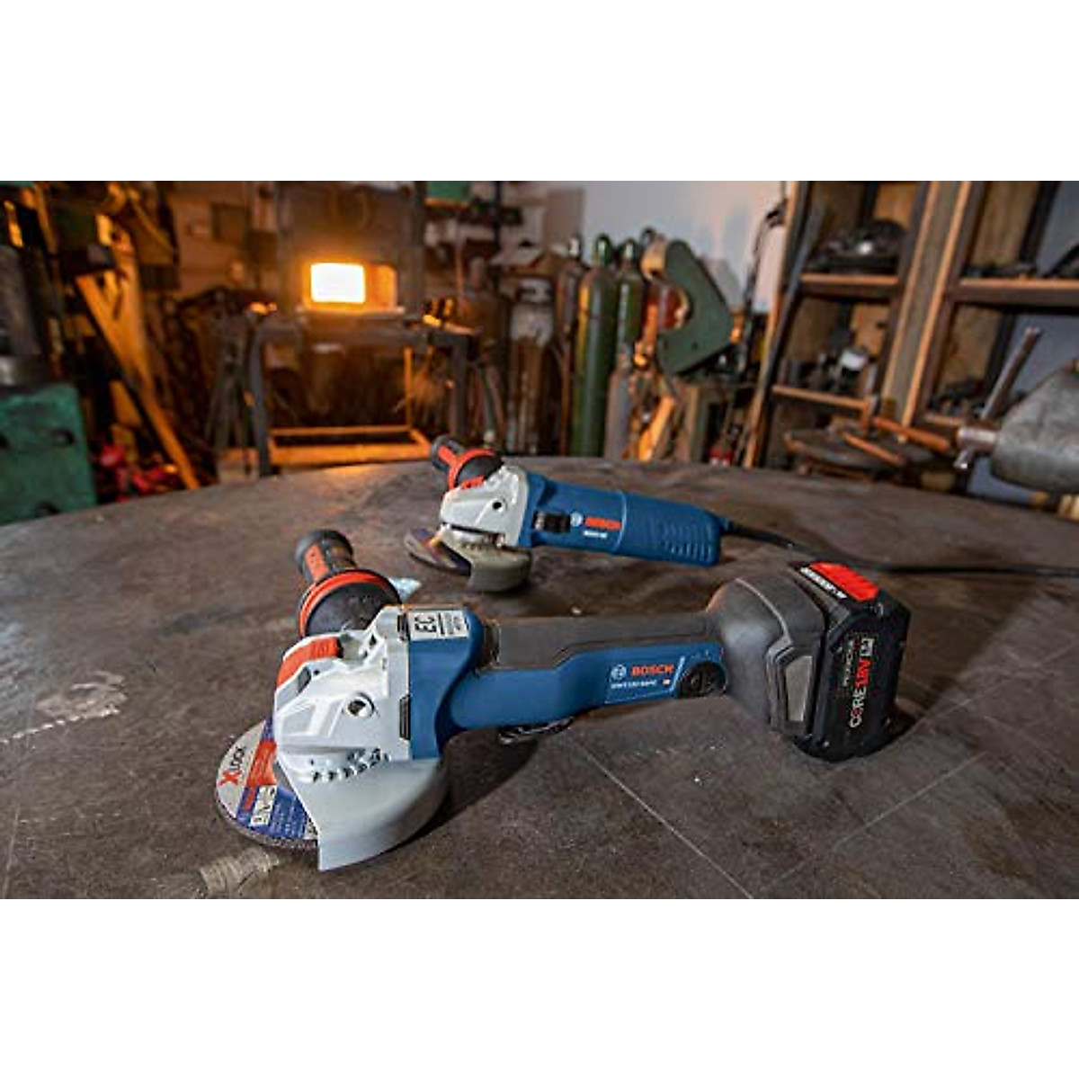 BOSCH CWX27LM450 4-1/2 In. x 1/8 In. X-LOCK Metal Cutting Abrasive Wheel 30 Grit Compatible with 7/8 In. Arbor Type 27A (ISO 42) for Applications in Metal Cutting