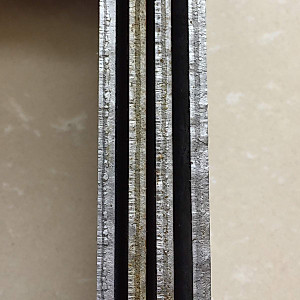 Stainless Damascus Steel Billet Blank Scale Knife Blade Bar - 200x30x3mm Heavy R Pattern