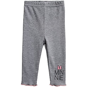 Disney Baby Girls? Minnie Mouse Layette Set - 3 Piece Bodysuit, Pants, and Bib (Newborn), Size 6-9 Months, Rose/Grey