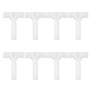 uxcell Shoe Rack Accessories Connectors, 13mm Inner Diameter for Repair Assembled Wardrobe 4 Way, Replacement of Parts 8 Pcs