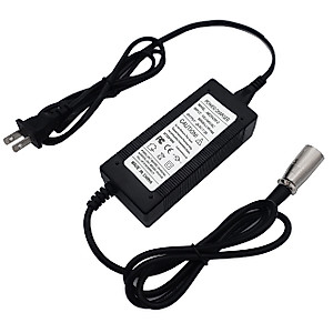 Unocho 29V Battery Charger 2A DC Charger Power Supply Adapter for 24V Lithium Batteries li-ion Batteries Pack with 3-pin XLR Connector