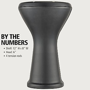 Meinl Percussion Aluminum Doumbek Egyptian Goblet Drum, Leatherette Wrap — Made in Turkey — Synthetic Head, 2-Year Warranty (HE-2000)