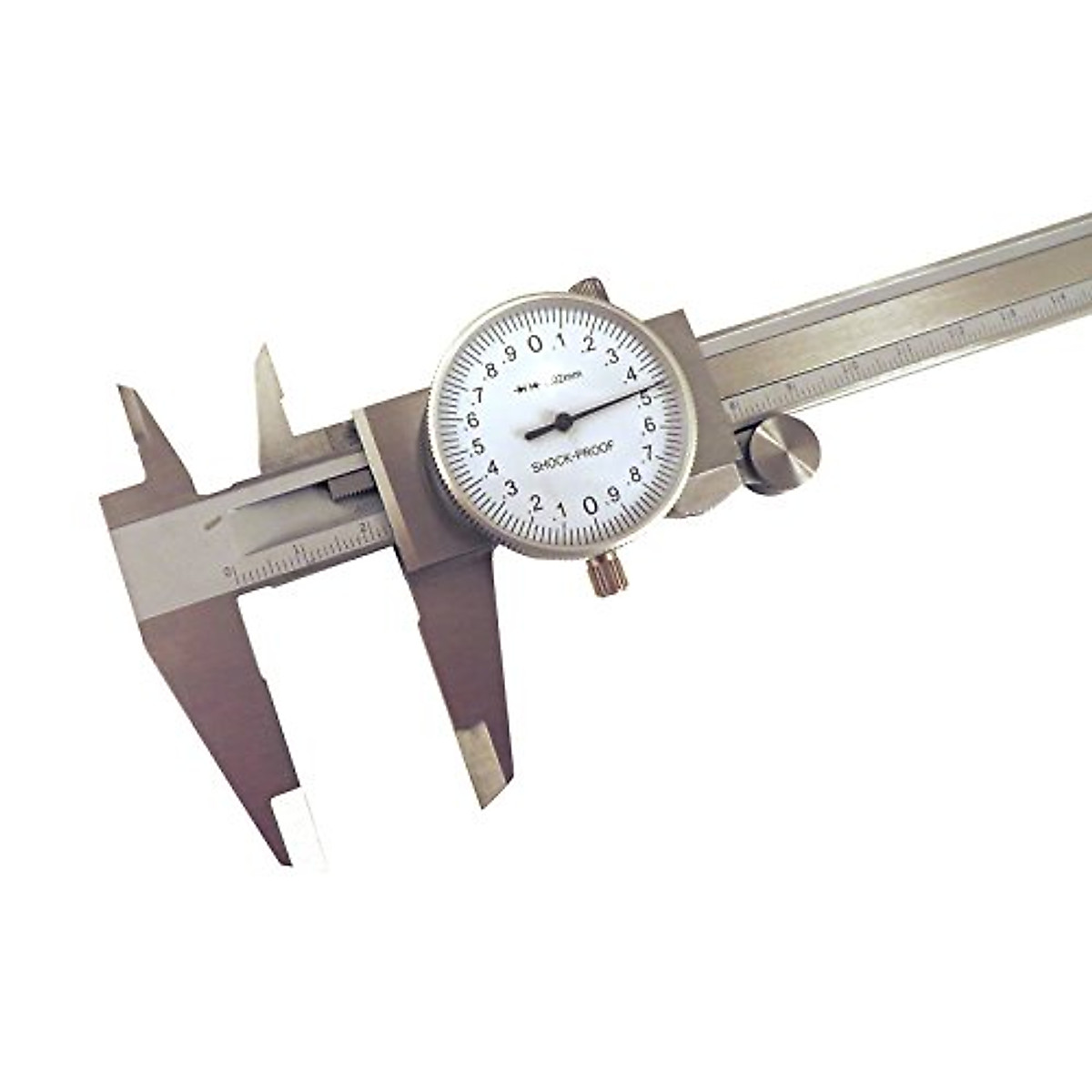 150 mm Metric Dial Calipers Accurate to 0.02 mm per 150 mm Hardened Stainless Steel for Inside, Outside, Step and Depth Measurements MDC-6