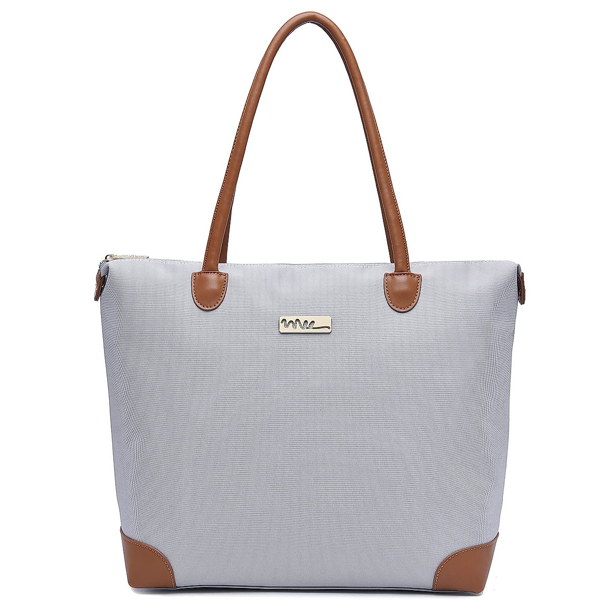 NNEE® Water Resistance Nylon Tote Bag & Multiple Pocket Design - Gray