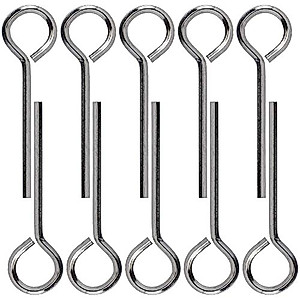 PAGOW 10 Pack 5/32" Standard Hex Dogging Key with Full Loop, Allen Wrench Door Key for Christmas Festival Party Decoration Hurricane Protection Push Bar Panic Exit Devices(0.84" x 2.78")