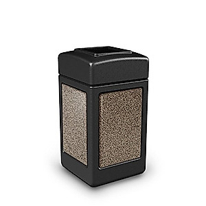 Commercial Zone Stonetec Series 42-Gal Panel Color: Black and Brown, Square (DCIMKG284)
