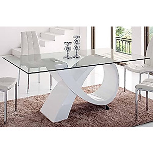 Fab Glass and Mirror Clear Tempered Top 24"x48" Rectangle 1/2" Thick with Flat Edge Radius Corner Replacement Dining, Coffee, Patio Table, Tabletop Protectors by Fab Glass, 24" X 48"