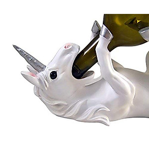 Magical Purity Unicorn Wine Bottle Holder Display Rack Stand Decorative Kitchen Statue For Wine Lovers Home