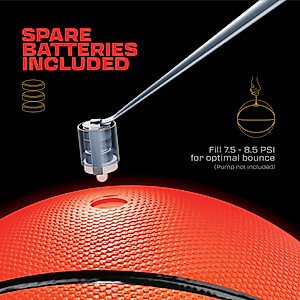 Light Up Basketball - Glow in the Dark - Sports Gear Accessories Easter Gifts for Boys 8-15+ Year Old - Kids, Teens Gift Ideas - Cool Teen Boy Toys Ages 8 9 10 11 12 13 14 15 Age Outdoor Teenage