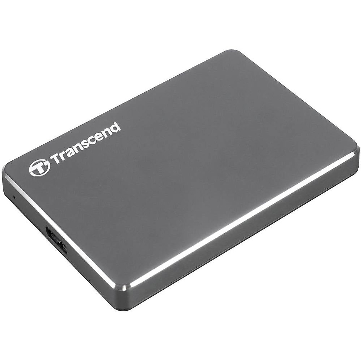 Transcend 2TB SJ25C3N, Portable External Hard Drive, sleek aluminum casing, Type A, Iron gray - TS2TSJ25C3N
