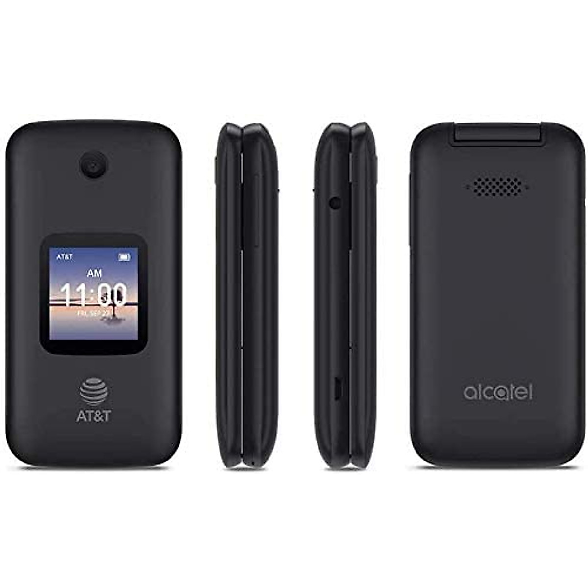 H2O Wireless PREPAID | Alcatel SMARTFLIP 4052R | 4G LTE | 4GB Flip-Phone | SIM Included | Black |