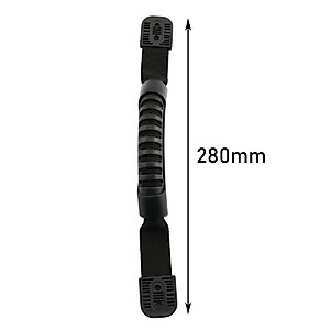 Tegg Kayak Carry Handles 2PCS Black Canoe Side Mount Carry Handles with Hardware Soft Grip Handle Durable Webbing for Kayaks Suitcase Luggage