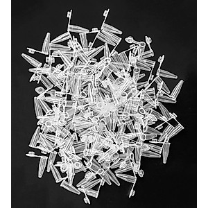 MUHWA 1000pcs PCR Tube with Flat Cap, 0.2 ml Microcentrifuge Tube, 0.2ml PCR Reaction Tube